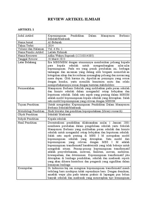 Review Adlin Wahyu Supriadi Pdf