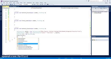 آموزش سی شارپاجرای دستورات پایگاه داده در C