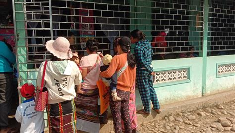 ဟုမ္မလင်းမြို့ပေါ်ရပ်ကွက်အတွင်းရှိ အသက်၆လမှ ၅နှစ်ထိ ကလေးများအား မျက