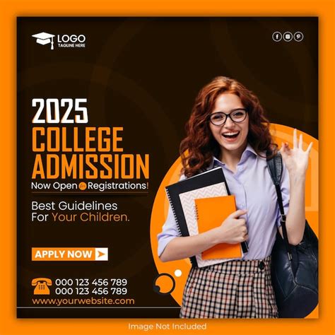 Premium Vector A College Student Is Shown On An Ad For College College