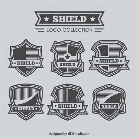 Premium Vector Retro Shield Logos
