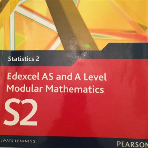 New Edexcel Statistics Textbook As A Level Modular Maths Hobbies