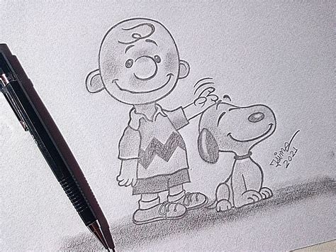 Pencil Drawings Of Snoopy