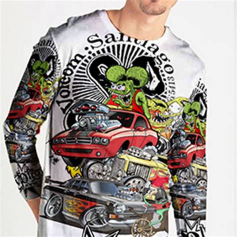 Jual Fullprint Tshirt Hot Rod Freestyle Ed Roth Rat Fink Cap Racing