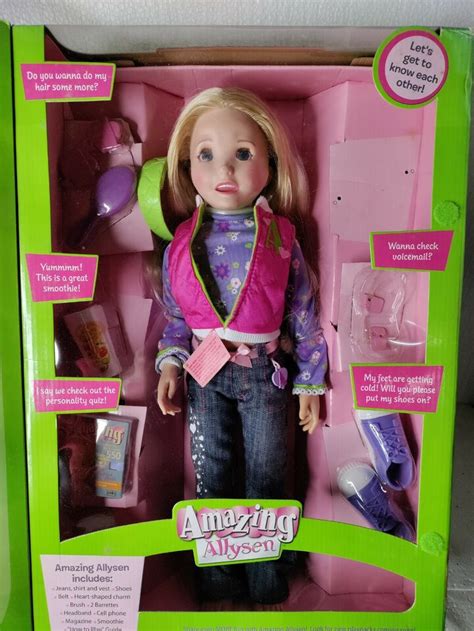 Rare Amazing Allysen Interactive Doll New In Box 2006 Playmates Ebay