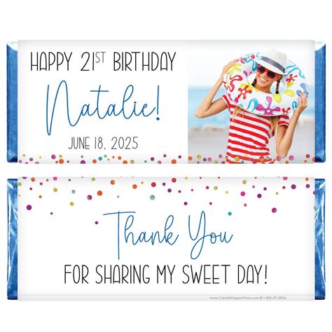 Happy Birthday Hersheys Chocolate Candy Bar Wrappers Candy Wrapper Store