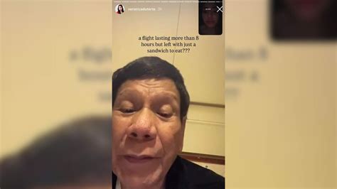 Kitty Duterte Laments Fathers Meager Meal On Flight To Dubai Cebu Daily News