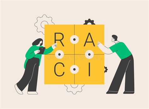 Raci Matrix Abstract Concept Vector Illustration Stock Vector