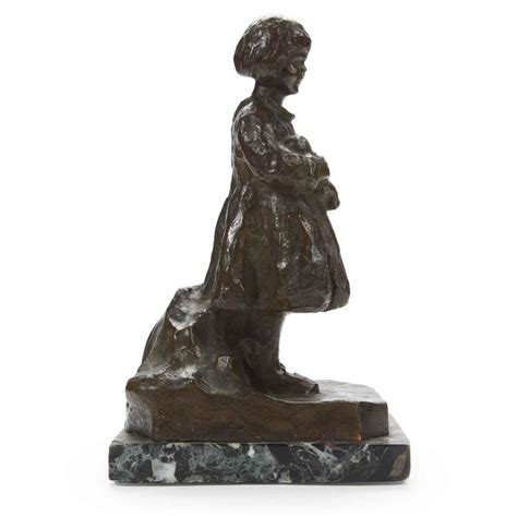 R Zacchetti Girl With Doll 1920s Bronze Chairish