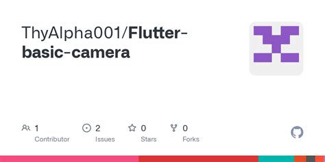GitHub ThyAlpha Flutter Basic Camera