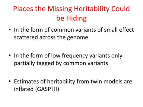 Ppt Estimating “heritability” Using Genetic Data Powerpoint