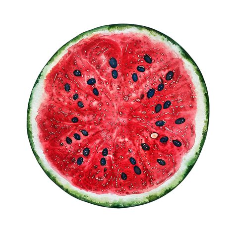 Whole Watermelon Circle Watermelon Summer Fruit Fruit Png