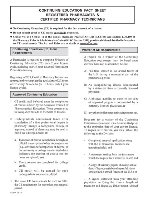 Renewalsattachmentcontinuing Education Fact Sheet Registered
