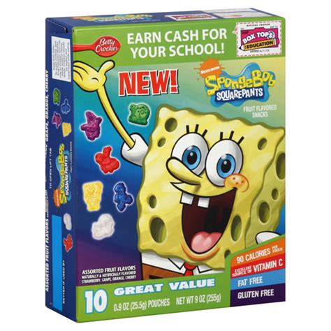 Betty Crocker Spongebob Squarepants Fruit Snacks At Daniel Bohanan Blog