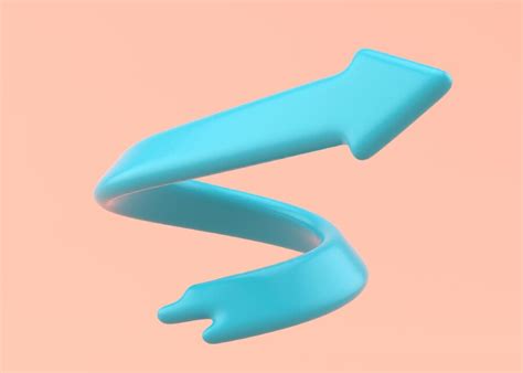 Premium Photo Curved Arrow Of 3d Rendering Concept 3d Actual Arrow Shows Success In Business