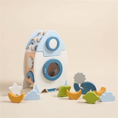 Wooden Rocket Cube Wee Little Ones