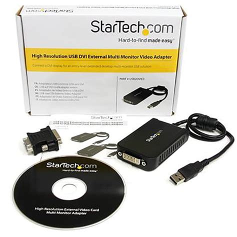 Startech Com Usb Dvie Usb To Dvi Adapter X External Video Graphics Card Rs