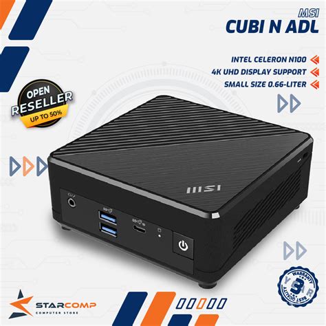 Jual MSI CUBI N ADL Mini PC Intel Celeron N100 Barebone Shopee Indonesia