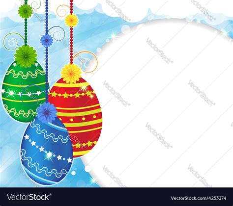 abstract easter eggs royalty free vector image