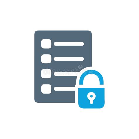 understanding access control list implementation stock illustration