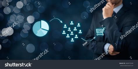 Marketing Strategy Segmentation Targeting Positioning Visualization Foto Stok 360072545