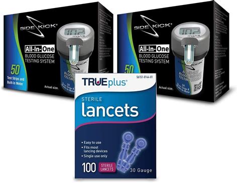 Sidekick All In One Glucose Meter Kit Built In Meter 50