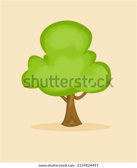 Tree Leaf Illustration Farm Clipart Design Stock Illustration