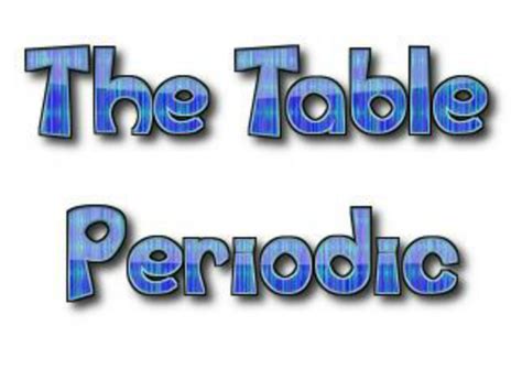 Periodic Table Display Teaching Resources