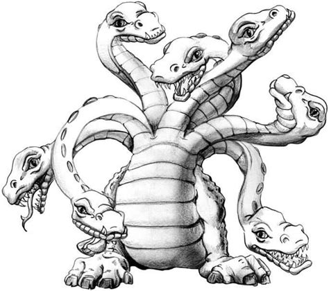 Hydra Coloring Pages Hydra Dragon Coloring Pages At
