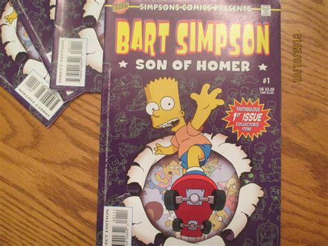 Lot Of 4 Bart Simpson Comics 1 Bongo Comics Group Matt Groening