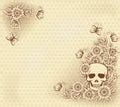 Image Of Halloween Skull Background Creepyhalloweenimages