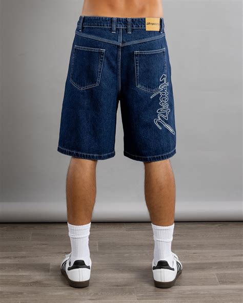 Shop Rip Curl Medina Script Denim Walk Shorts In True Indigo Fast