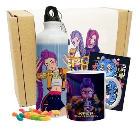 Kit De Regalo Taza Y Botella Guerreras Kpop Meses Sin Interés