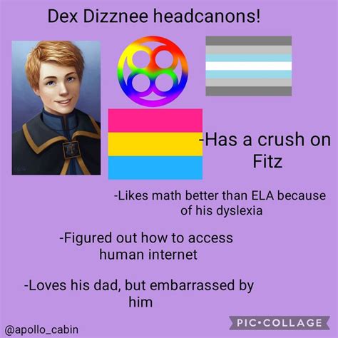 Dex Dizznee Headcanons I Forgot To Post It With The Others 😭😭😭