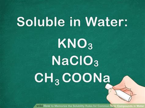 3 Ways To Memorize The Solubility Rules For Common Ionic Compounds In Water