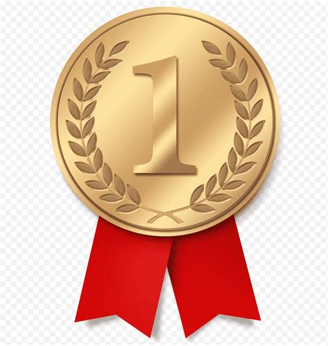 만화 금메달 수상 트로피 상 리본 금 트로피 로고 엠 블 럼 Png Klipartz