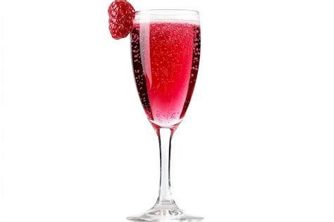 A Classic Kir Royale Cocktail A Refreshing Blend Of Creme De Cassis And