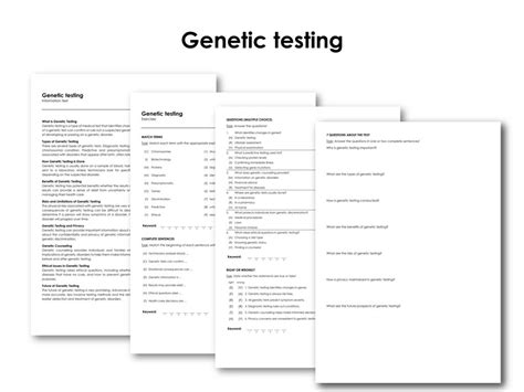 Genetic Testing Made By Teachers