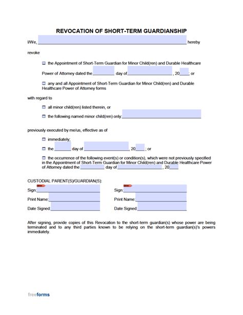 Free California Revocation Of Power Of Attorney Form Pdf