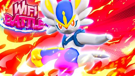 This New Shiny Cinderace Is Amazing Pokemon Scarlet And Violet Wifi Battle Youtube