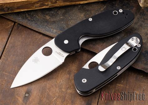 Spyderco Efficient Plain Edge Black G 10