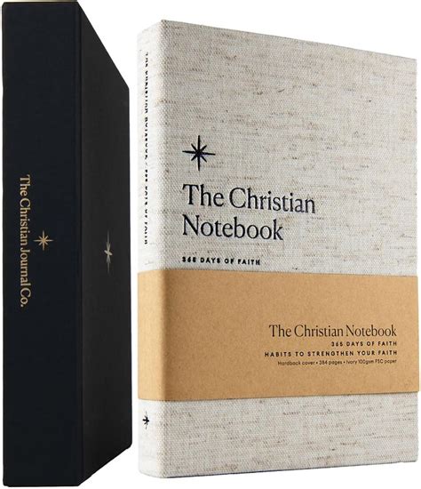 Christian Journal Co 365 Days Of Faith Notebook Hardback Cotton