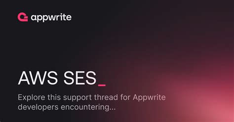 Aws Ses Threads Appwrite