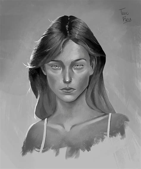 Portrait In Values By Tworey On Deviantart