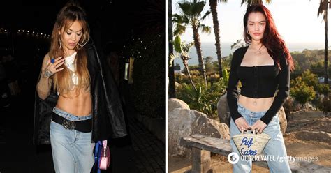 Як носити джинси із заниженою талією фото зірок Oboz Ua