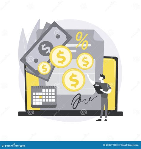 Prepayment Terms Abstract Concept Vector Illustration Stock Vector Illustration Of Modern