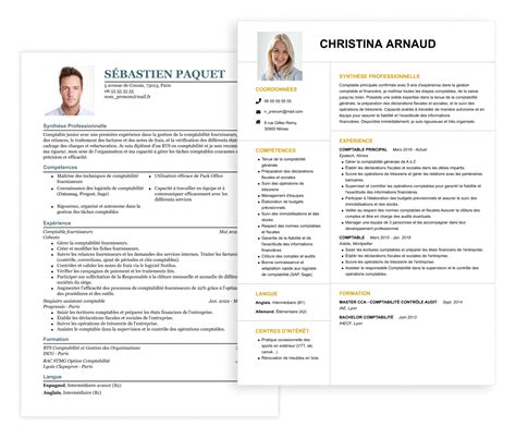 Exemple Cv Comptable Cv Express Cv Responsable Comptable Guide Et