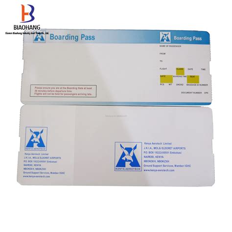 Boarding Pass Thermal Boarding Pass Paperatb Ticket Fan Fold Boarding