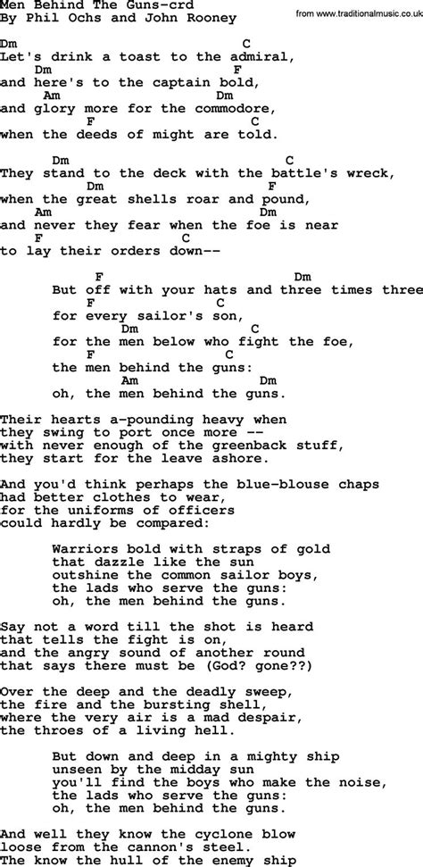Pin On Phil Ochs Chords