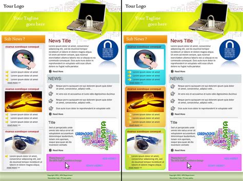 Newsletter Layout 3 By Kitsuneshin On Deviantart